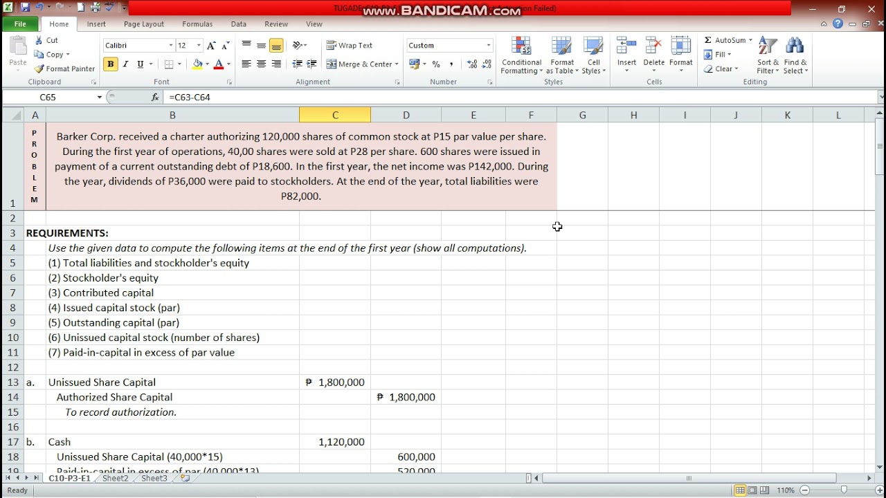 Intermediate Accounting 2 By Millan Chapter 10 Problem 3 1 Youtube