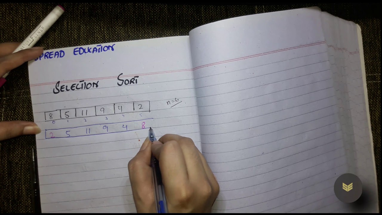 Selection Sort Data Structure Youtube