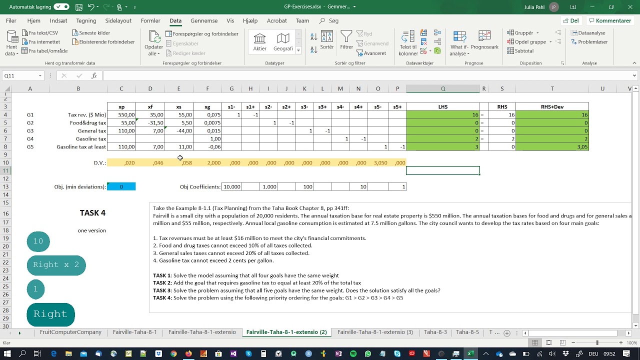 Session 8 Gp Exercise Explained Excel Preemptivemethod Youtube