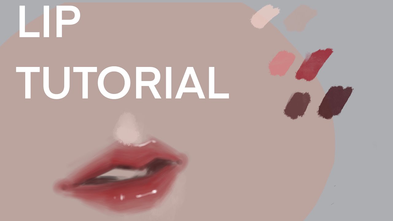 Easy Lip Tutorial For Artists Youtube