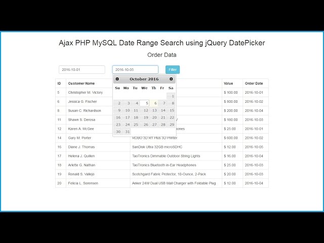 Php Pdo Ajax Crud Using Bootstrap Modals And Datatables