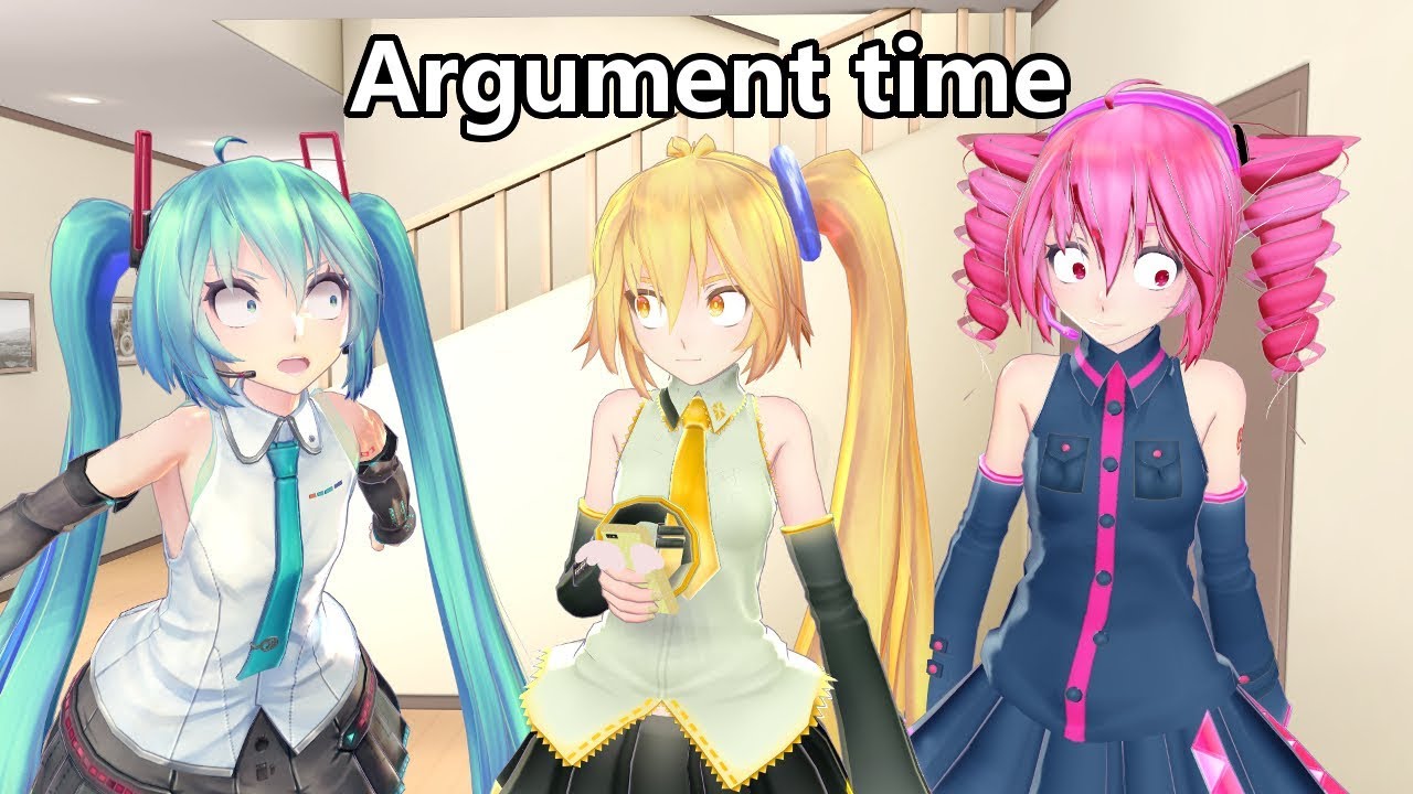 Mmd The Triple Baka Squad Gets Into An Argument Youtube