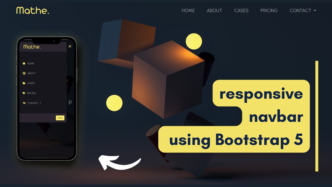How To Create A Responsive Navbar Using Bootstrap 5 Responsive