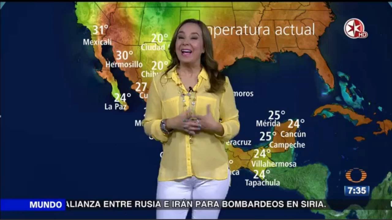 Raquel Mendez Señora Del Clima 17 De Agosto 2016 Youtube