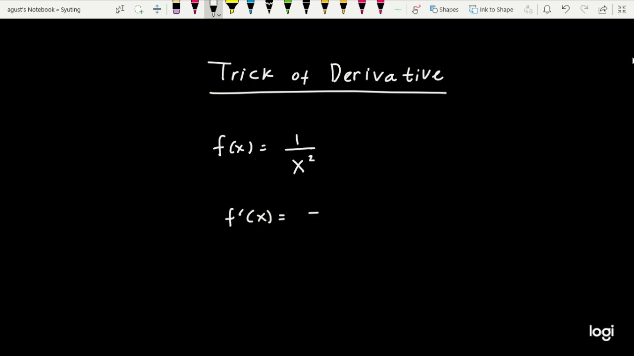 Trick To Find Derivative Youtube