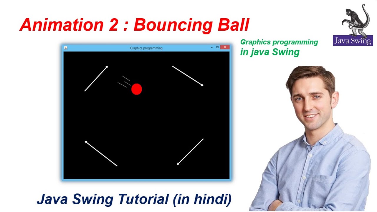 Graphics Programming In Java Swing Animation Part 2 Bouncing Ball
