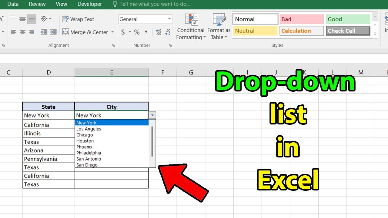 Excel Dropdown List Multiple Choice