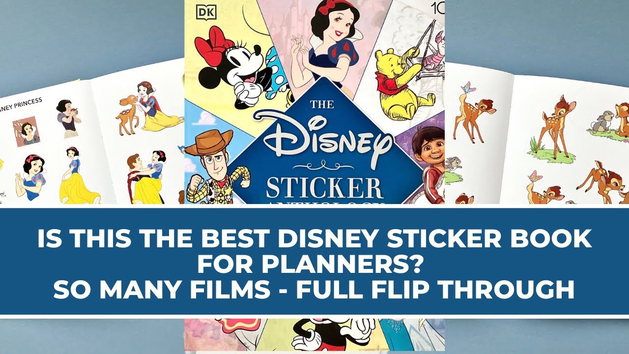 New Disney Sticker Book Flip Through Perfect For Planner Spreads Dk
