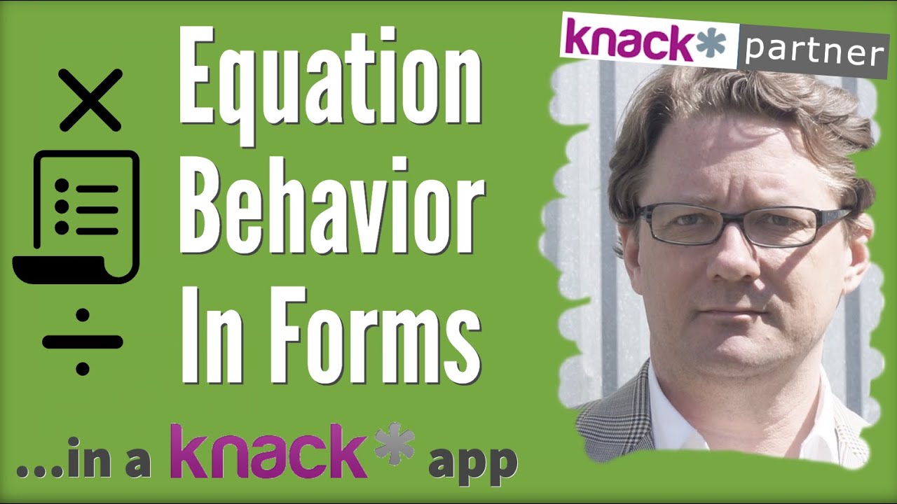 Equation Behavior On Forms In A Knack Databases App Youtube