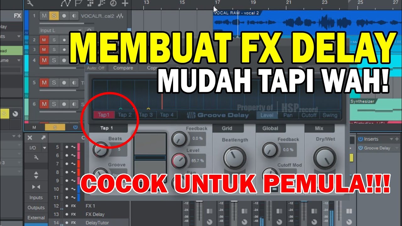 Tutorial Mudah Membuat Fx Delay Di Studio One Youtube