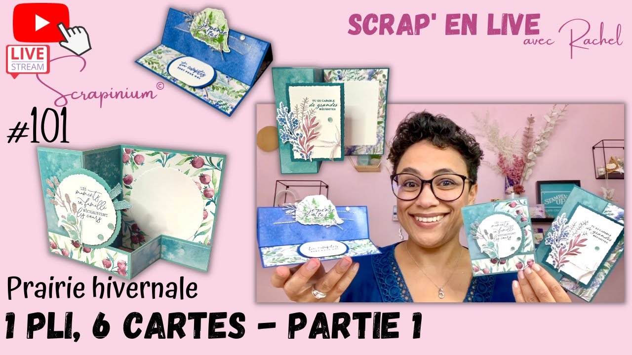 Tuto Scrap 1 Pli 6 Cartes Partie 1 Prairie Hivernale Stampin Up