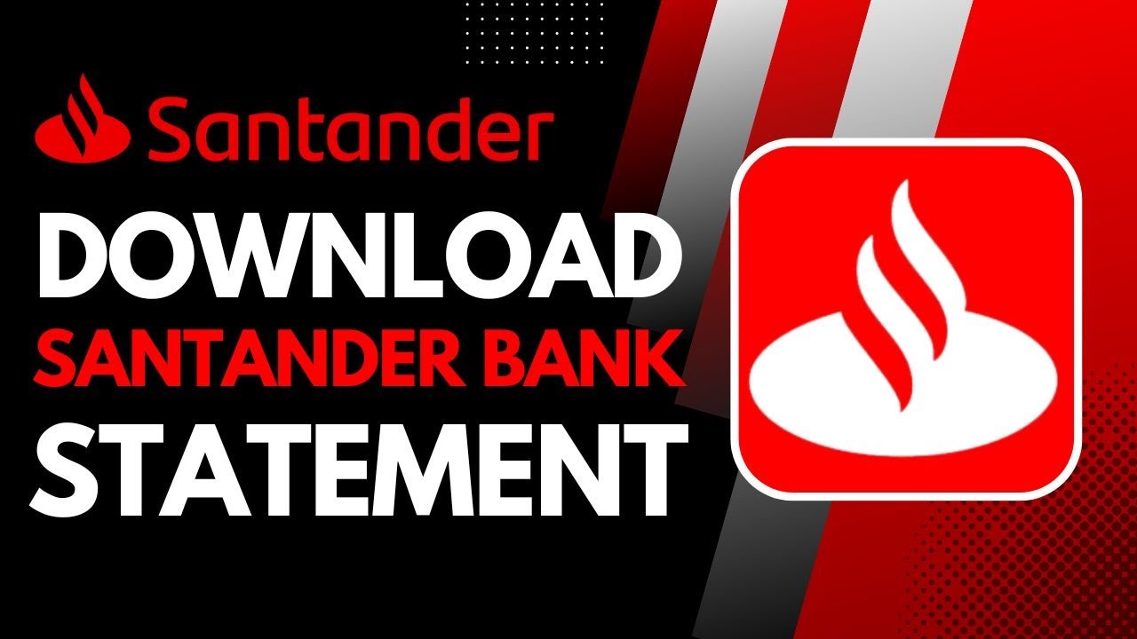 How To Download Santander Bank Statement Youtube