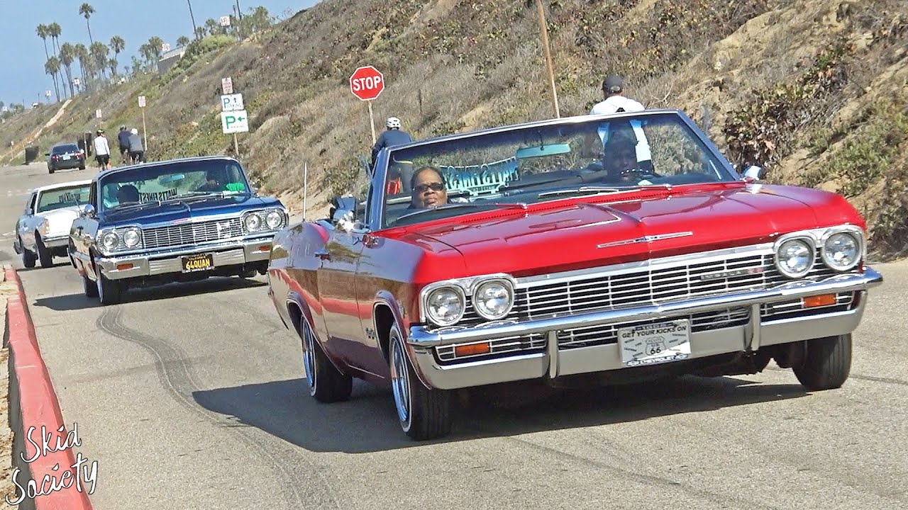 Lowrider Cruise By The Beach In Los Angeles California Youtube