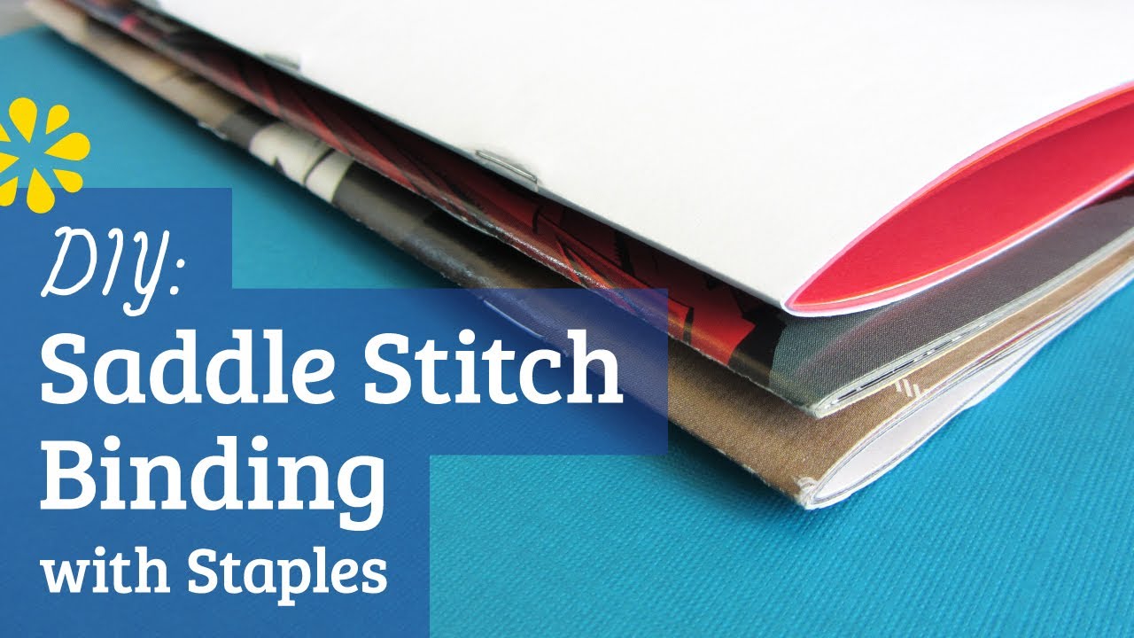 Diy Book Binding Diy Staple Saddle Stitch Bookbinding Tutorial Sea