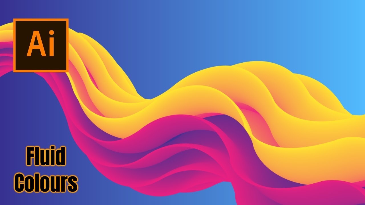 How To Create Fluid Color Abstract Background In Adobe Illustrator