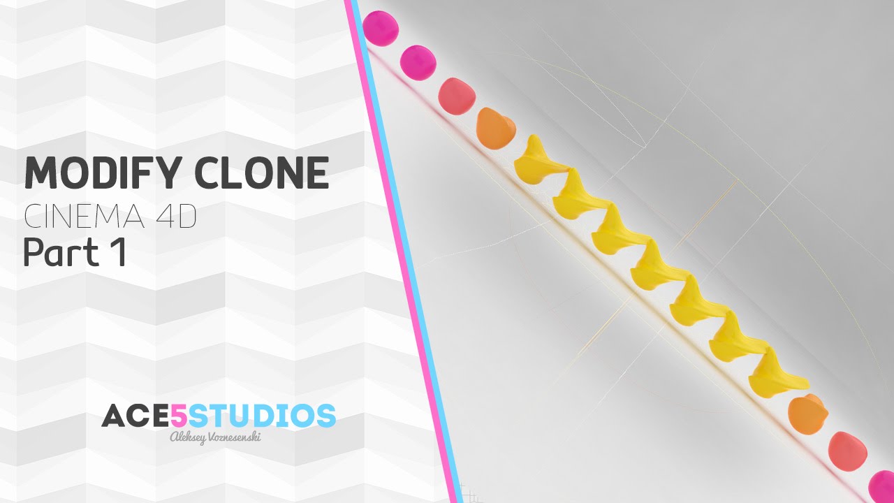 Modify Clone Mograph Effector Tutorial Cinema4d Youtube