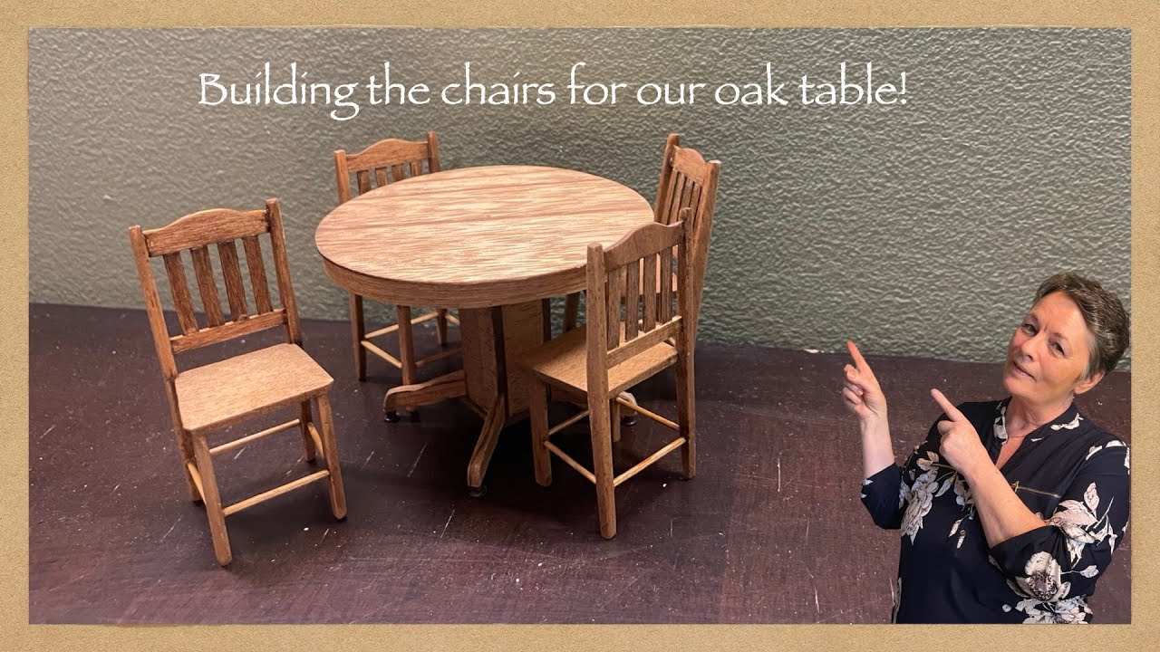 Making These 1 12 Scale Miniature Dining Chairs Youtube