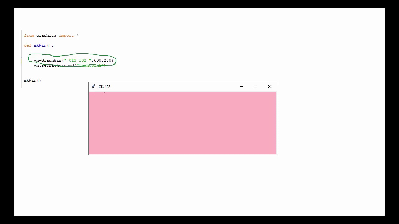 Graphwin Sample Python Code Youtube