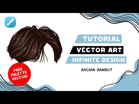 Tutorial Vector Art Rambut Di Infinite Design Youtube