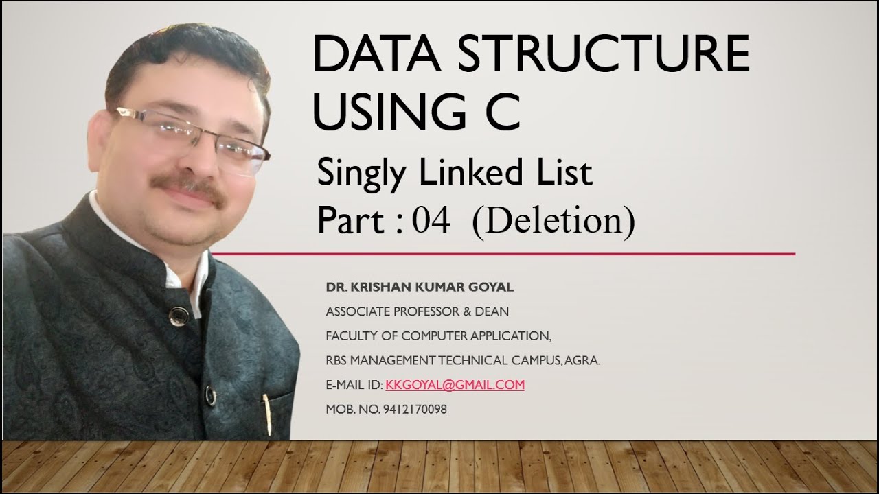 Deletion In Singly Linked List Part 04 Youtube