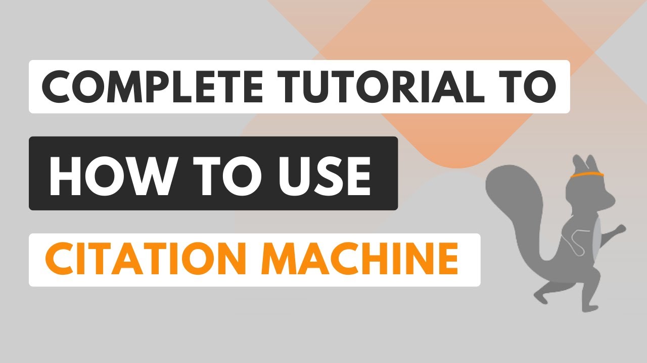 Citation Machine Start To Finish Tutorial Youtube