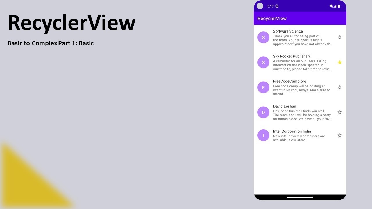 Recyclerview Android Kotlin Part 1 Youtube