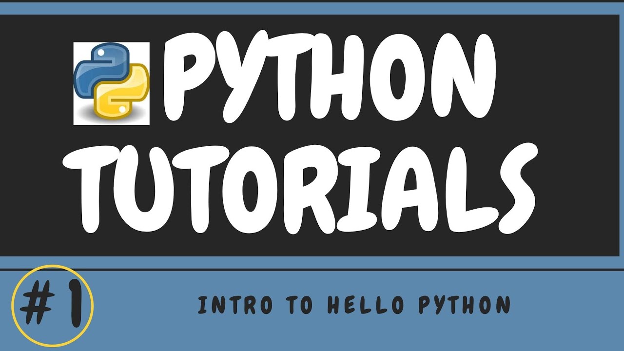 Intro Hello Python Youtube