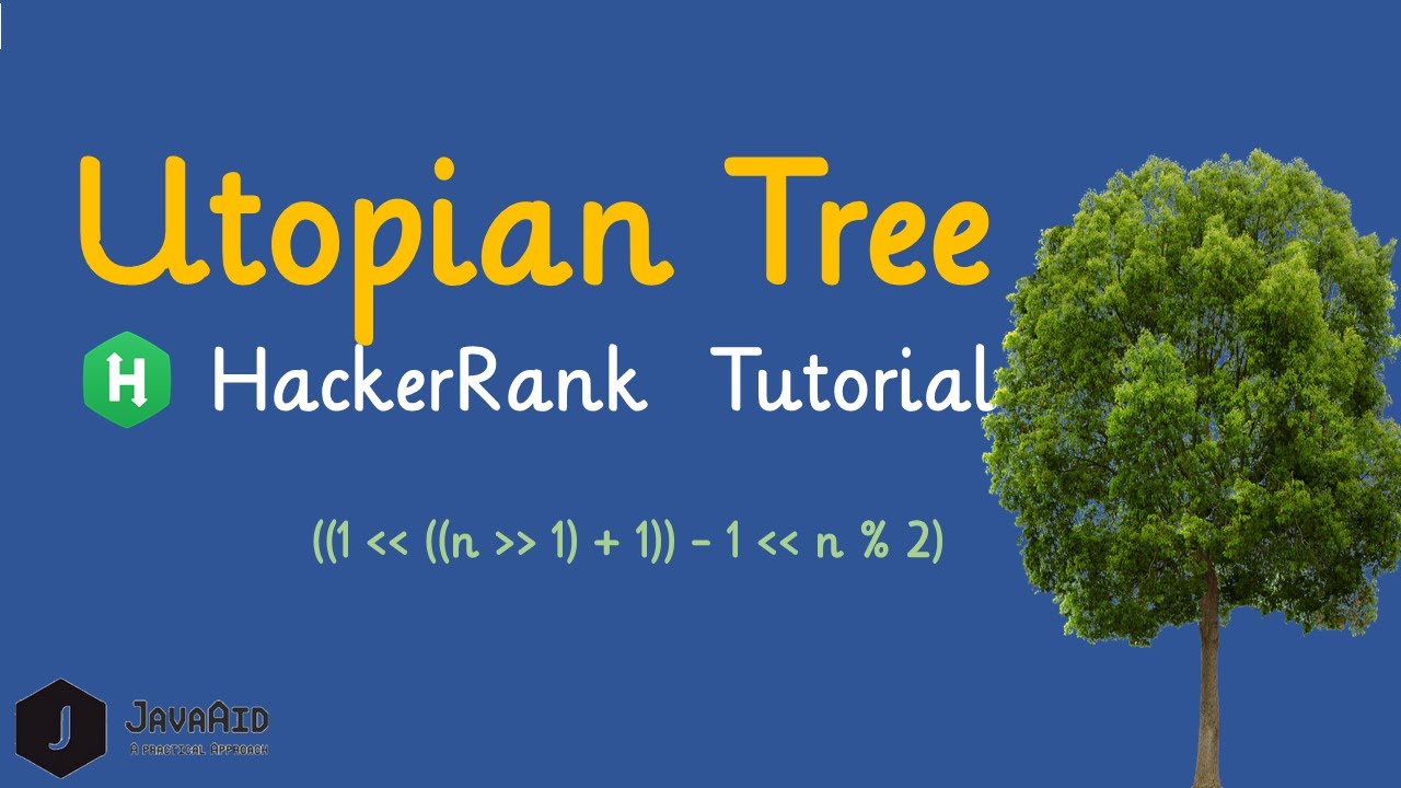 Utopian Tree Hackerrank Solution Hackerrank Utopian Tree One Liner