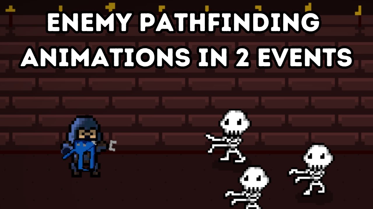 Enemy Pathfinding Animations In Just 2 Events Gdevelop Youtube