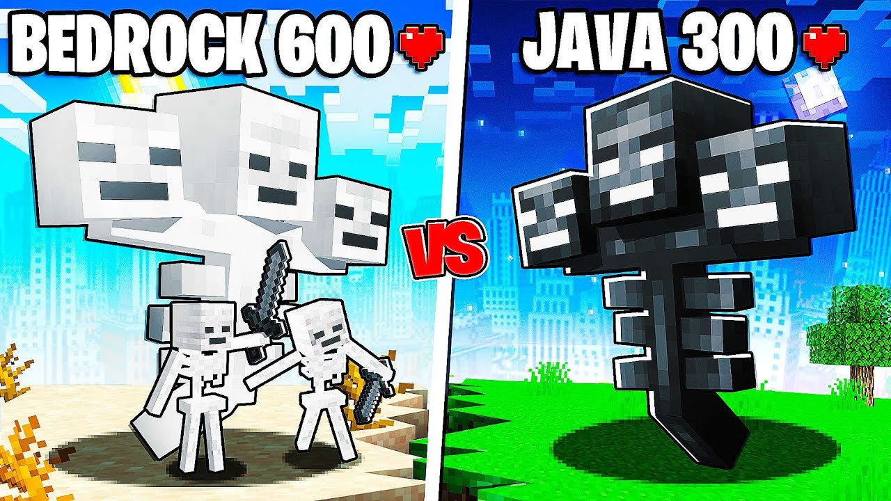 Java Vs Bedrock Minecraft Youtube