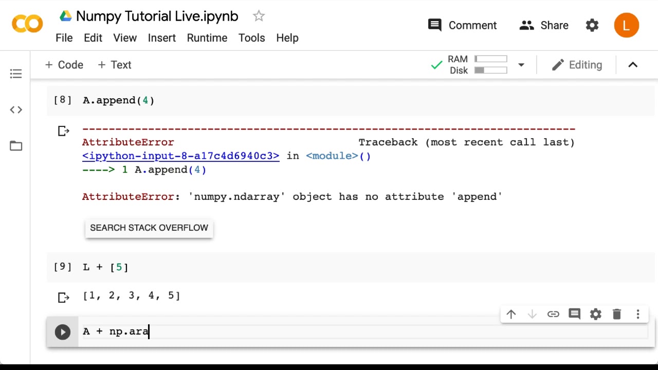 Arrays Vs Lists Deep Learning Prerequisites The Numpy Stack In Python