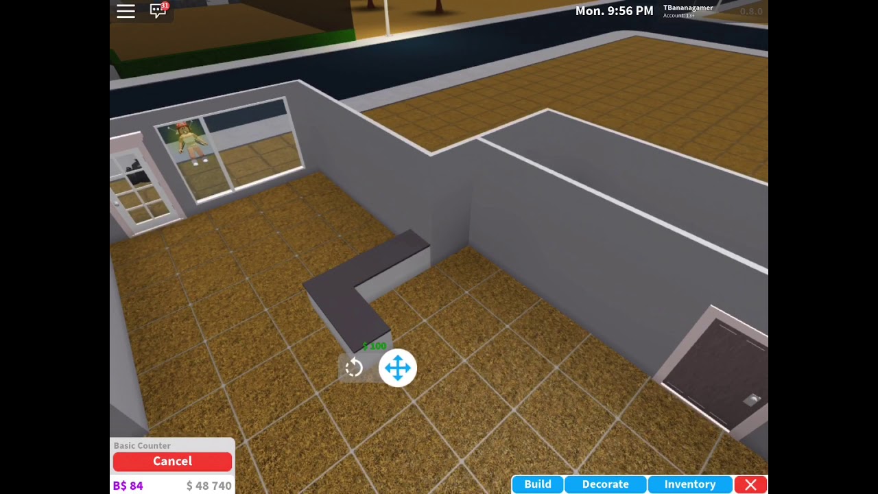 Bloxburg Cafe Speedbuild Youtube