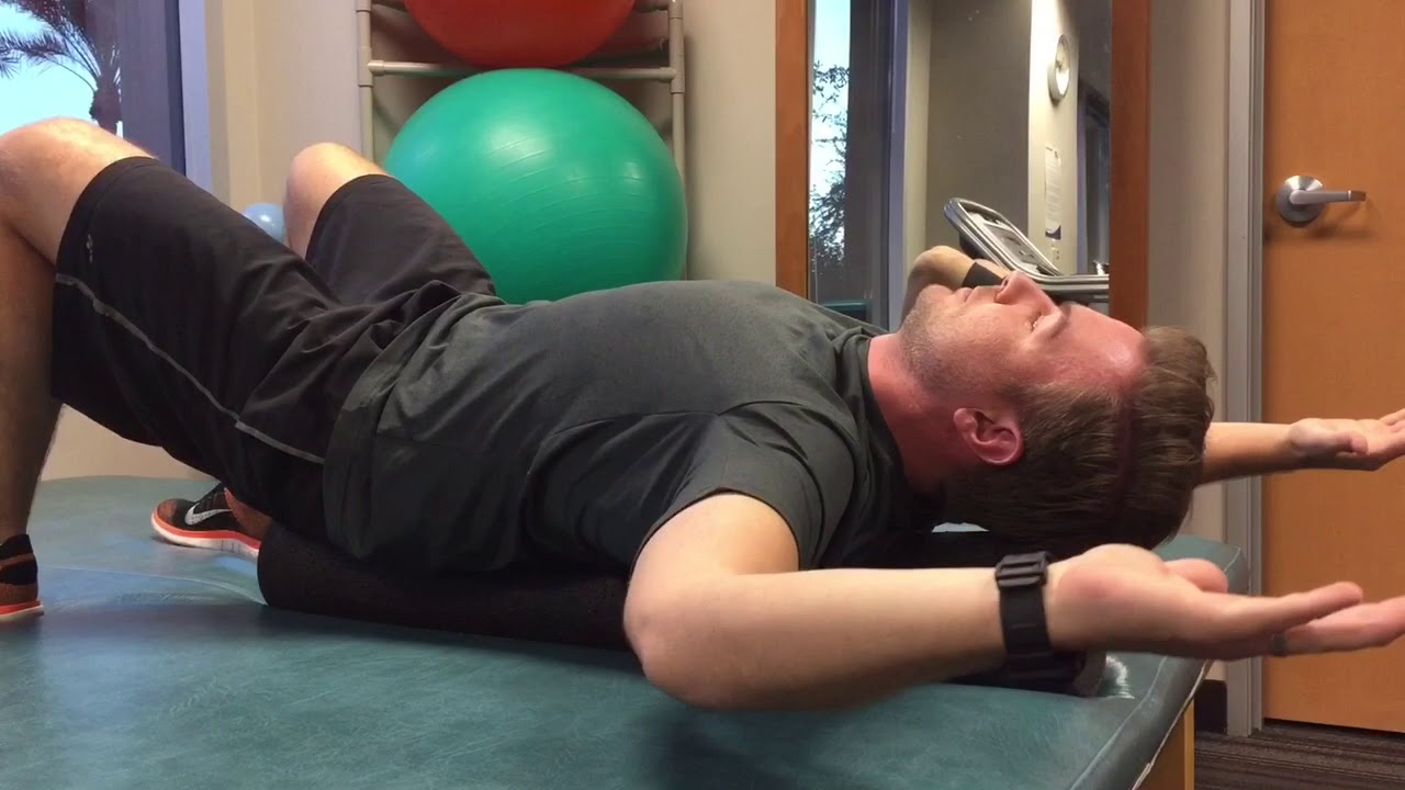 Supine Pectoral Stretch