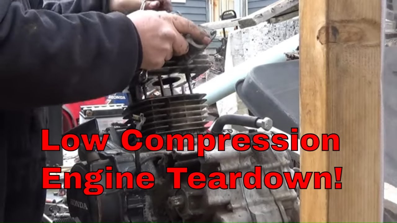 Low Compression Honda Atc Engine Tear Down What Went Wrong Youtube