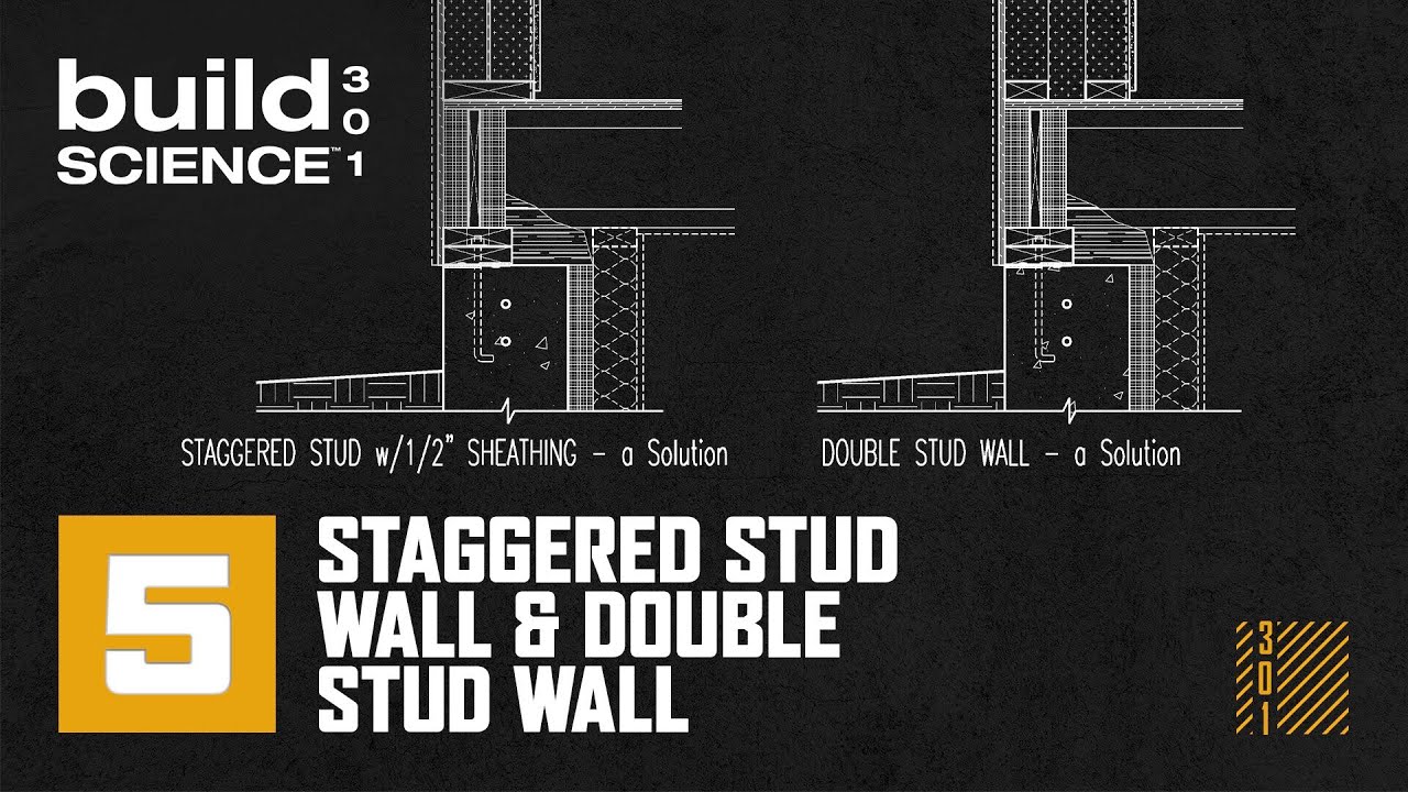 Build Science 301 Ep 5 Staggered Stud Wall Double Stud Wall