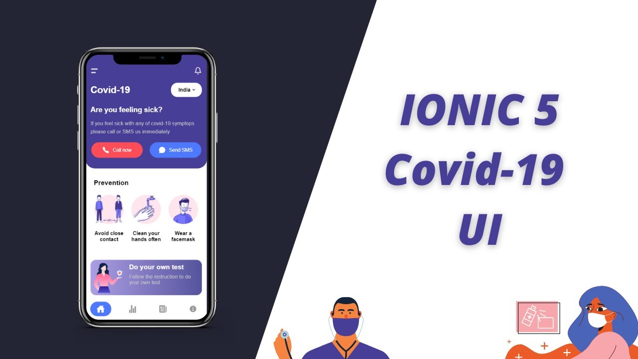 Ionic 5 Covid 19 App Ui Ionic 5 Ui Tutorial For Beginners Speed