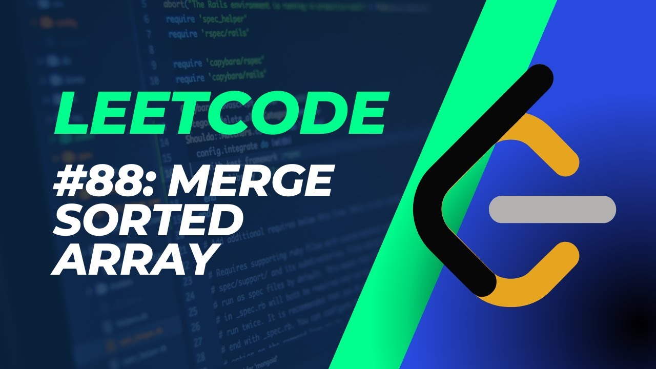 Leetcode 88 Easy Merge Sorted Array Python Youtube