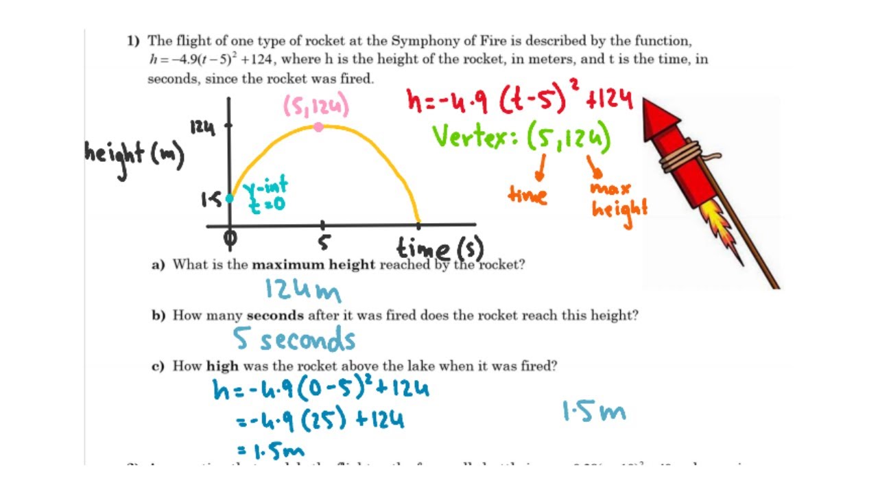 Projectile Problems Quadratics At Stephen Jamerson Blog