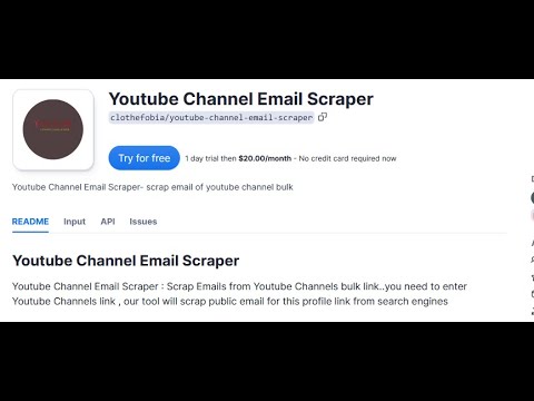 Yotubube Channel Email Scraper Software Youtube