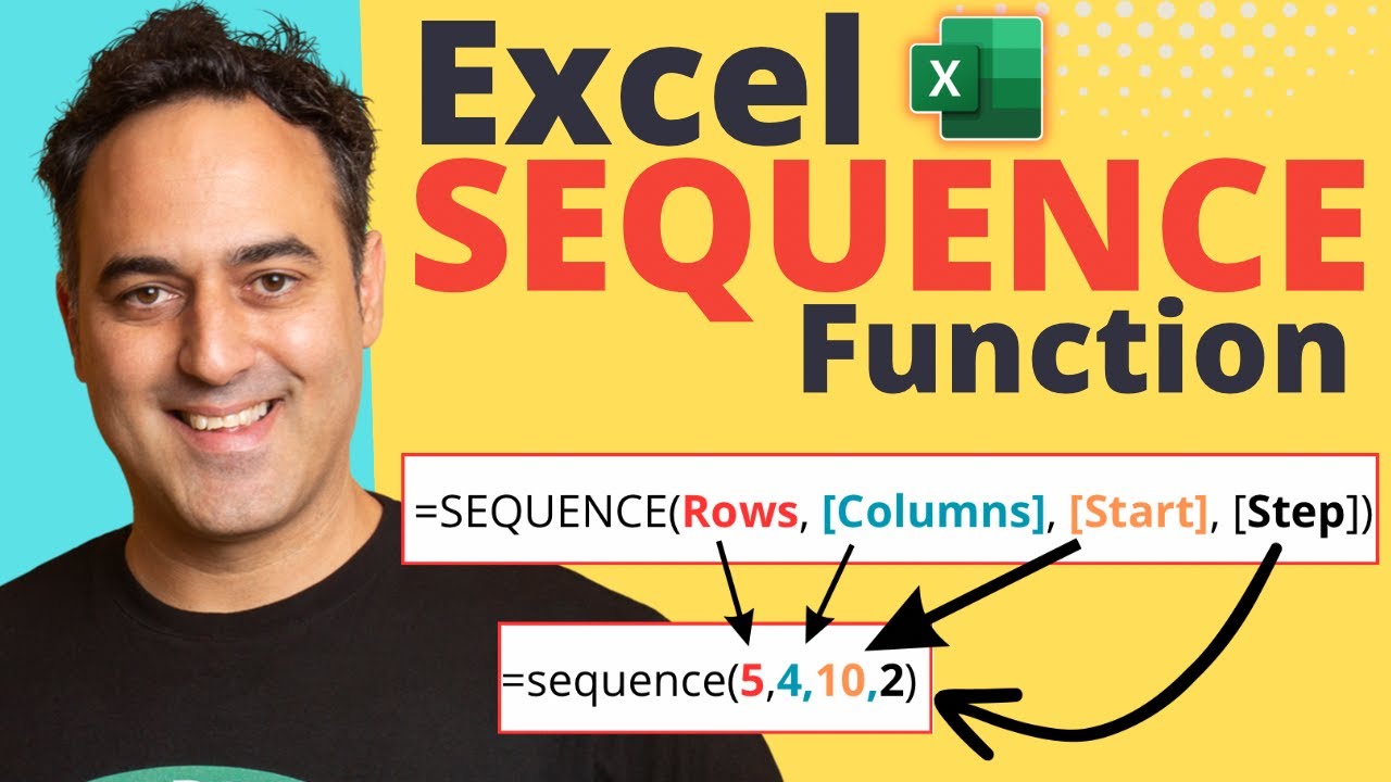 How To Use The Excel Sequence Function Youtube