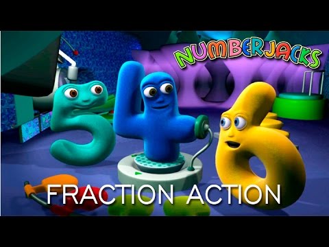 Numberjacks Fraction Action S2e17 Full Episode Youtube