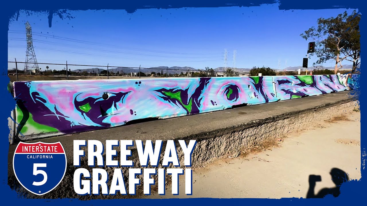 5 Freeway Graffiti Los Angeles On Fire Youtube