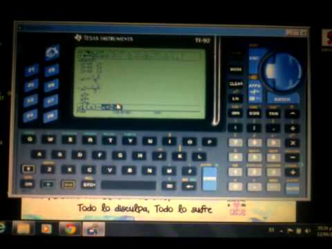Tutorial Ti 92 Youtube