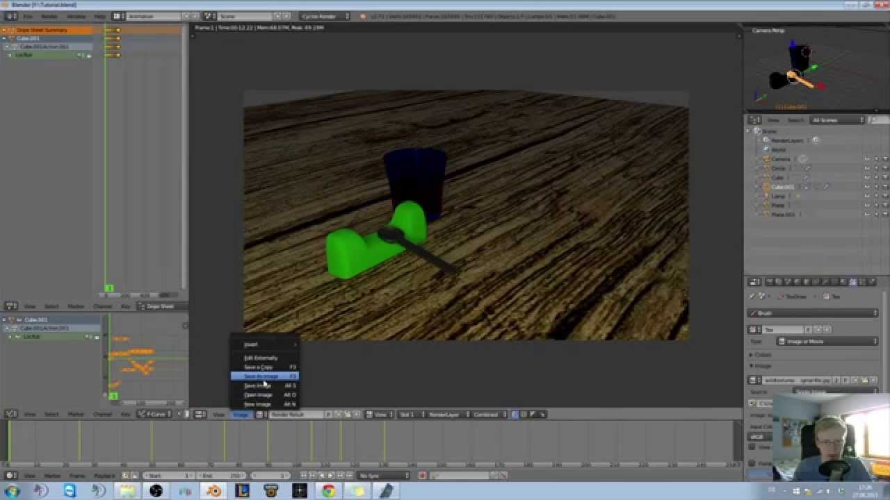 Tutorial Blender Basics Export Und Kameraanimation Nachtrag