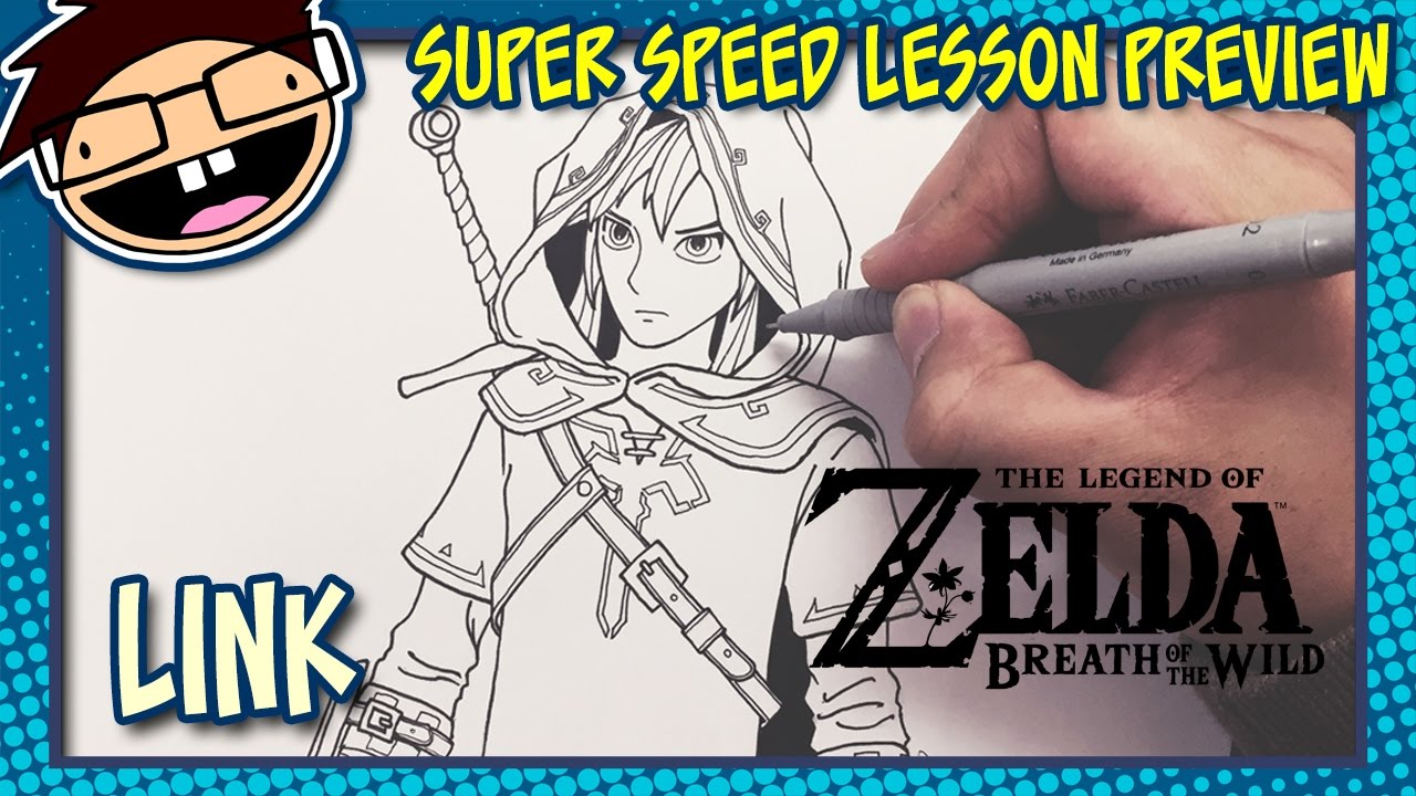 Lesson Preview How To Draw Link Legend Of Zelda Breath Of The Wild