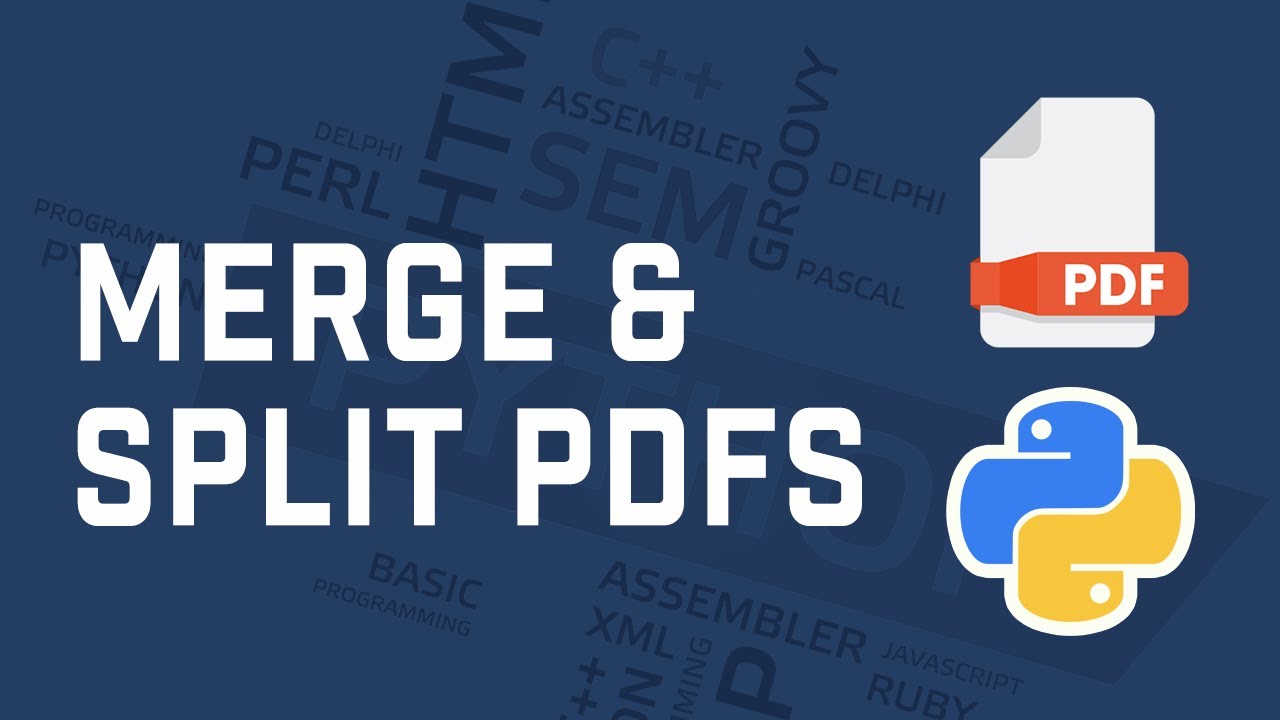 How To Merge And Split Pdf Files Using Python Python Automation