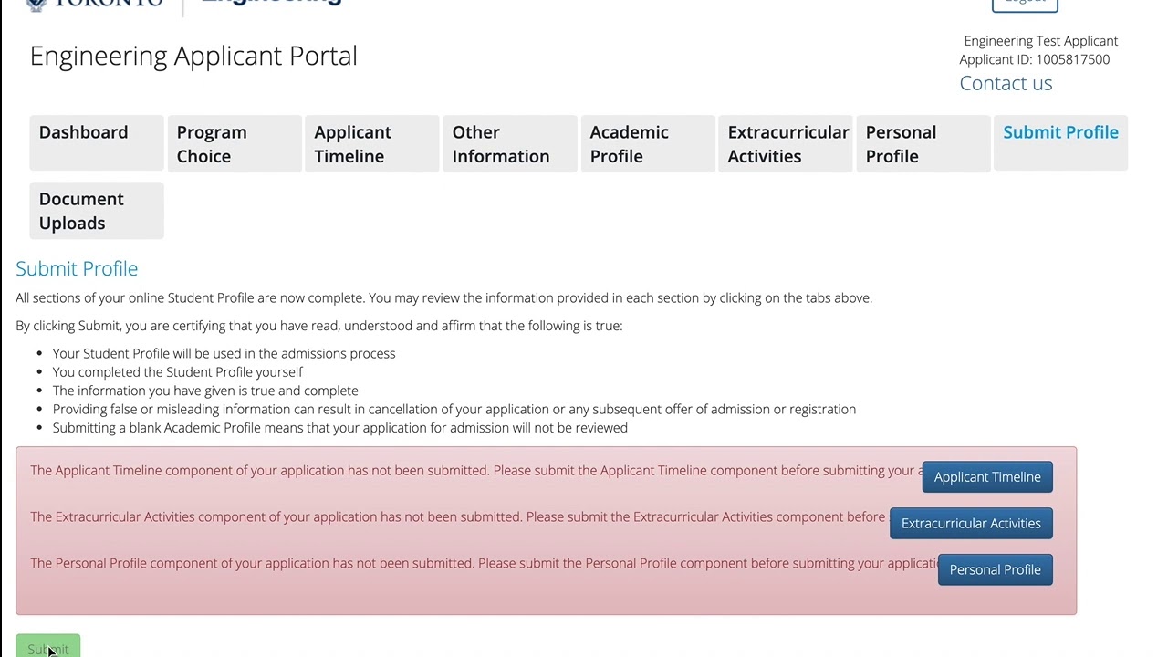 7 Engineering Applicant Portal Submitting Documents Youtube