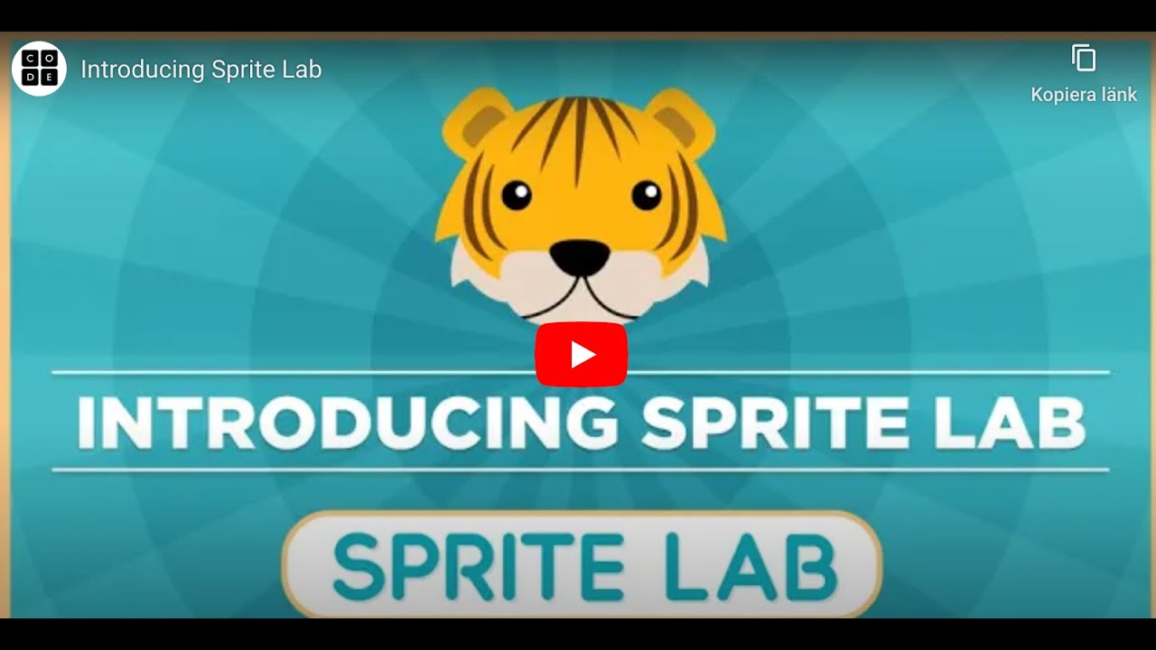 05 Programmering Introducing Sprite Lab På Svenska Youtube