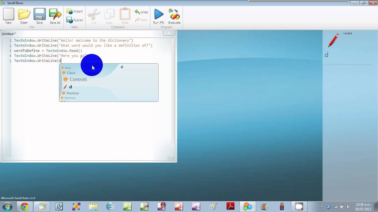 Small Basic Tutorial 5 Beginner Level Online Dictionary Acessing