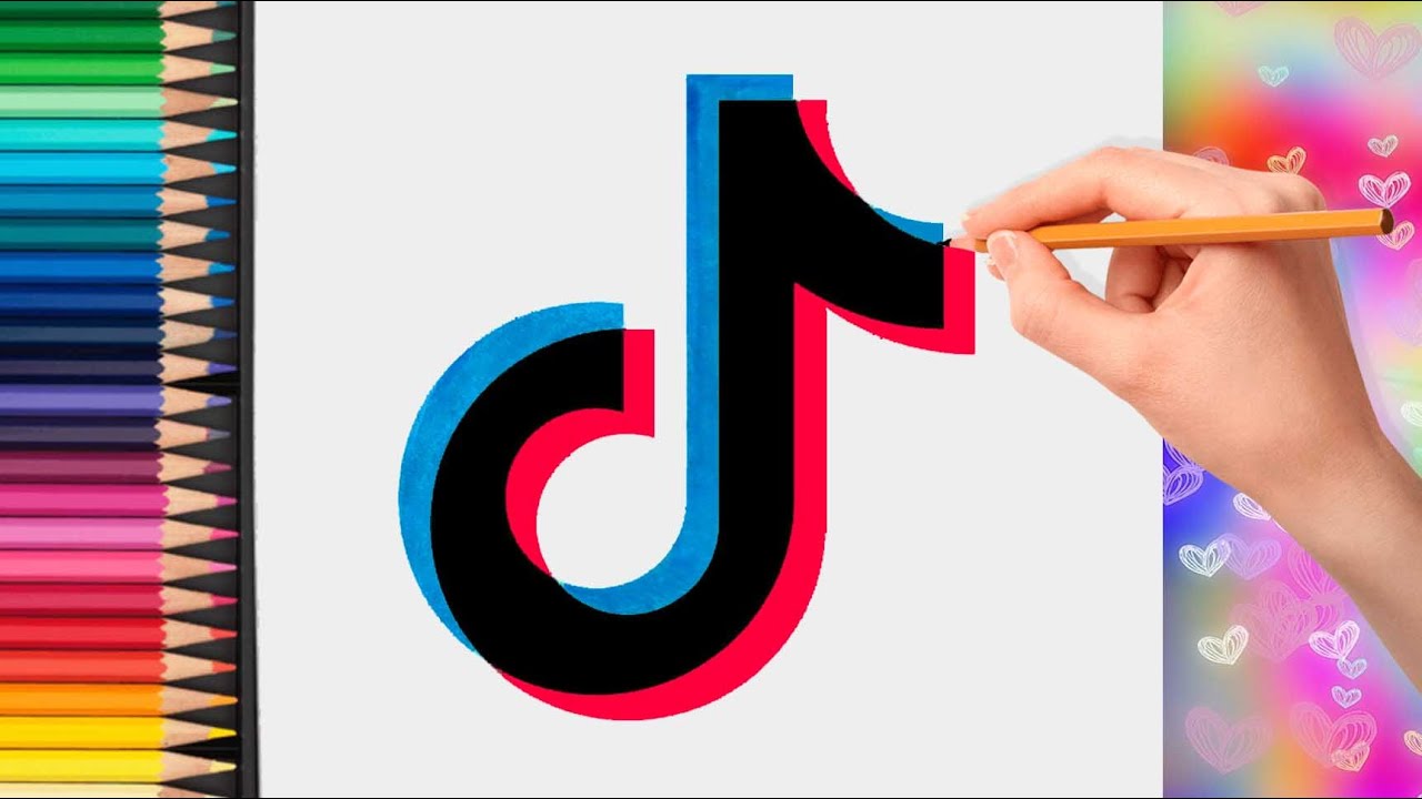 How To Draw Tik Tok Logo Draw Tik Tok Logo Tiktok The Best